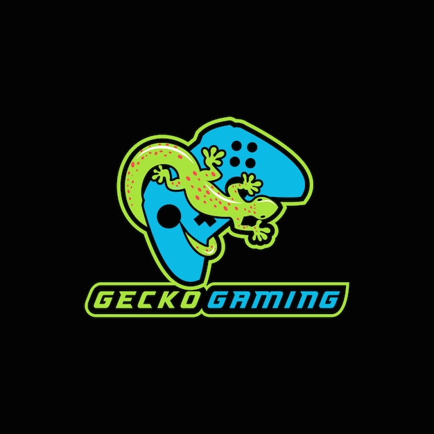 Vibrant Gecko Mascot Emblem for Engaging Gaming Brand | Jiffy Designs