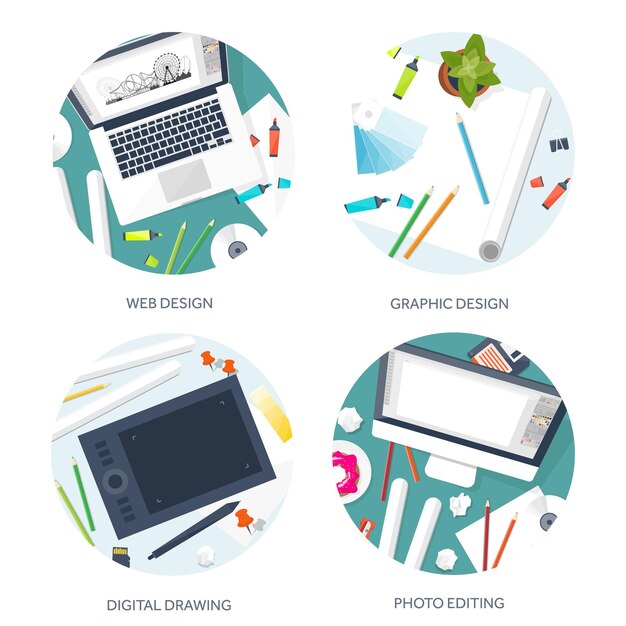 Vibrant Collection of Creative Design Tools and Workspaces | Jiffy Designs