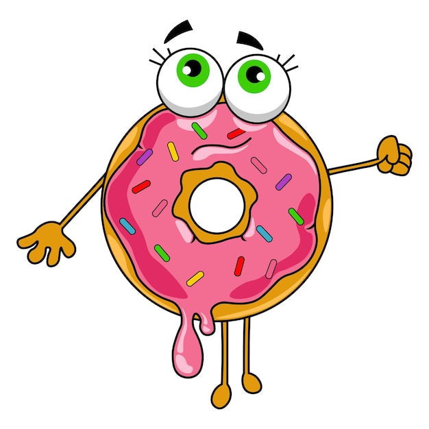 Whimsical Donut Creature with Vibrant Colors and Googly Eyes | Jiffy ...