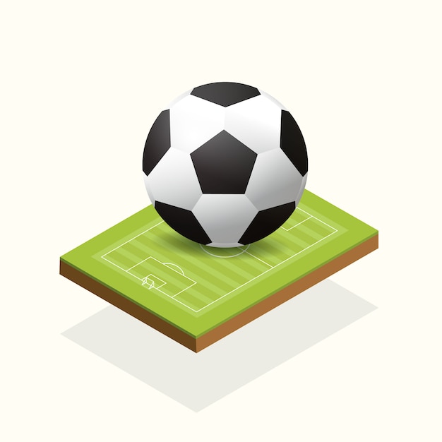 Iconic Soccer Ball on Grassy Pitch | Jiffy Designs
