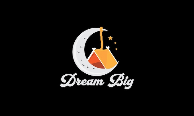 Inspiring Dreamscape Logo with Crescent Moon and Stars | Jiffy Designs