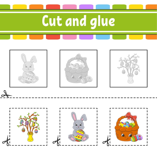 Delightful Cut-and-Glue Easter Crafts for Kids | Jiffy Designs