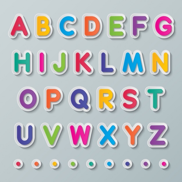 Vibrant 3D Alphabet Letters with Colorful Gradient Shading | Jiffy Designs