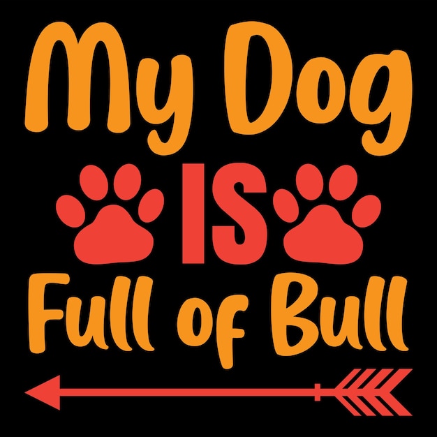 Playful Paw Print Slogan on Bold Black Background | Jiffy Designs