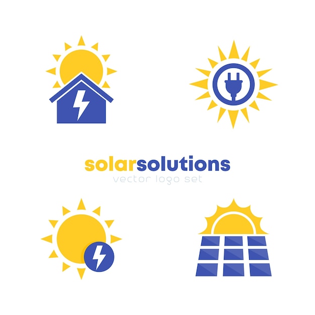 Vibrant Solar Energy Symbols Highlighting Renewable Power | Jiffy Designs