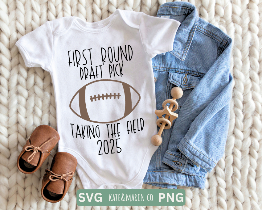 First Round Draft Pick, Football Pregnancy Announcement, Football Baby ...