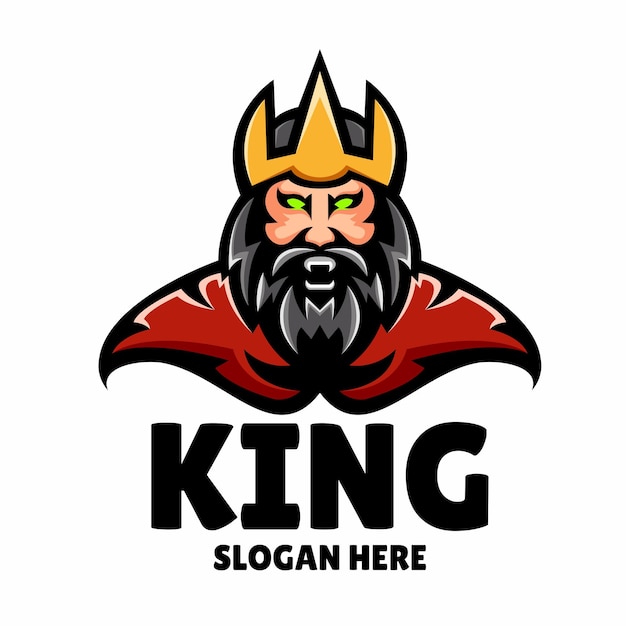 Regal Ruler: Fierce King with Commanding Crown and Cloak | Jiffy Designs