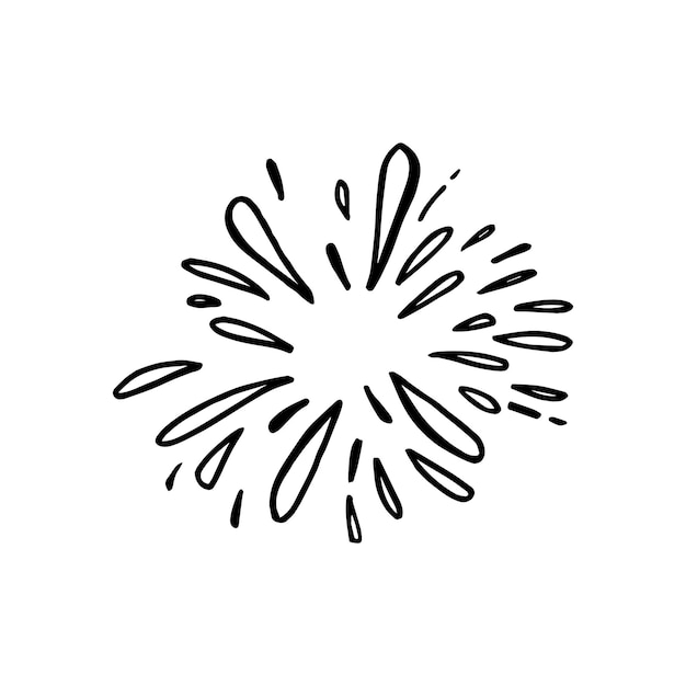 Captivating Monochrome Firework Burst Design | Jiffy Designs