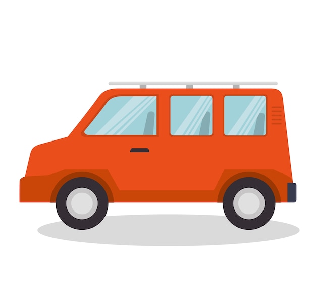 Vibrant Orange Van with Sleek Design | Jiffy Designs