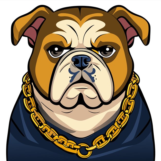 Regal Bulldog: A Striking Canine Portrait | Jiffy Designs