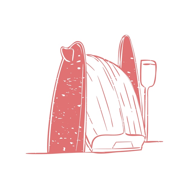 Vibrant Retro-Inspired Toaster Design with Stylized Elements | Jiffy ...