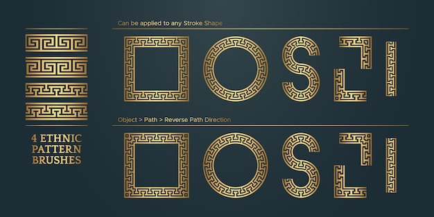 Ornate Golden Greek Key Patterns for Elegant Design Accents | Jiffy Designs