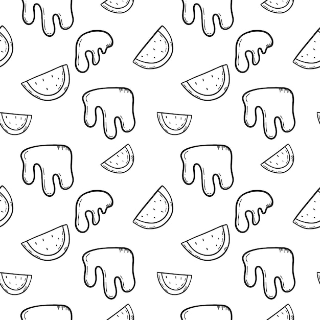 Playful Watermelon and Drip Pattern Collection | Jiffy Designs
