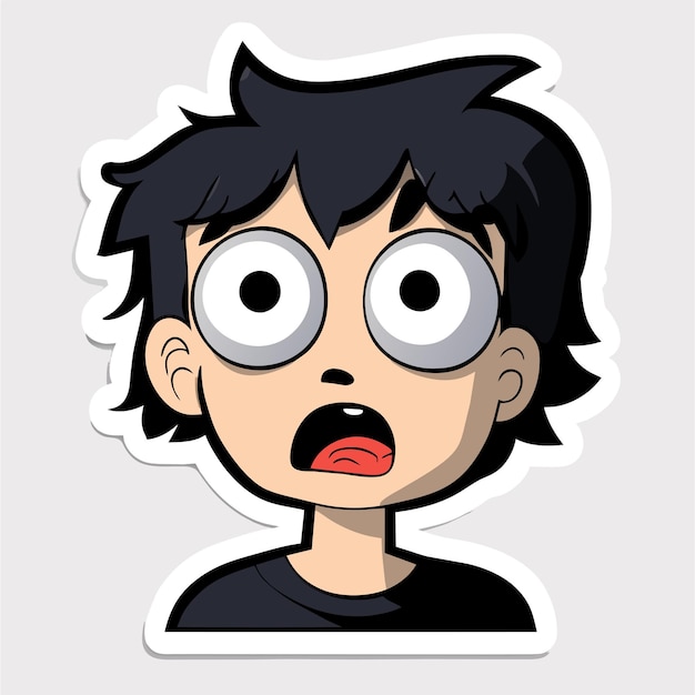 Expressive Cartoon Character with Surprised Expression | Jiffy Designs