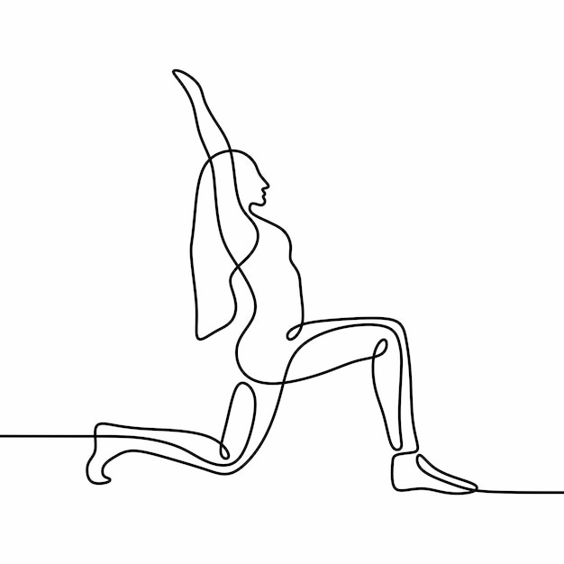 Minimalist Outline of Graceful Seated Figure | Jiffy Designs