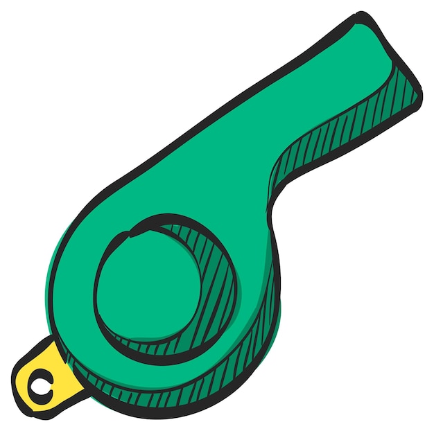 Vibrant Green Whistle with Sleek Design | Jiffy Designs