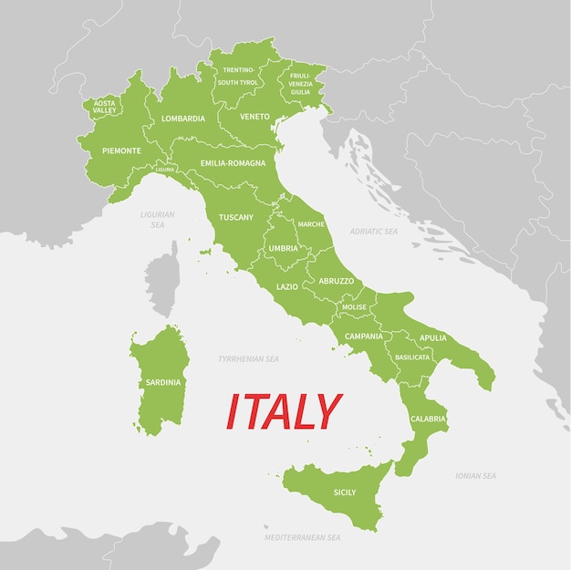Vibrant Map of the Diverse Regions of Italy | Jiffy Designs