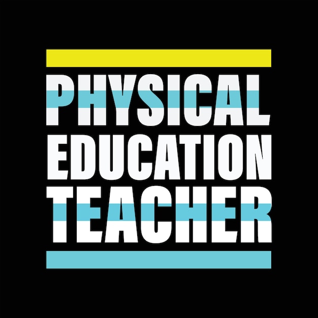 Vibrant Lettering for Physical Education Instructors | Jiffy Designs