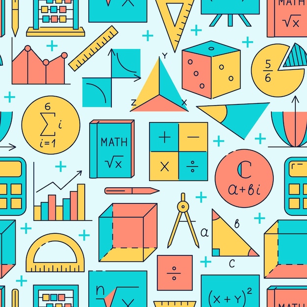 Vibrant Collection of Geometric Math Symbols and Shapes | Jiffy Designs