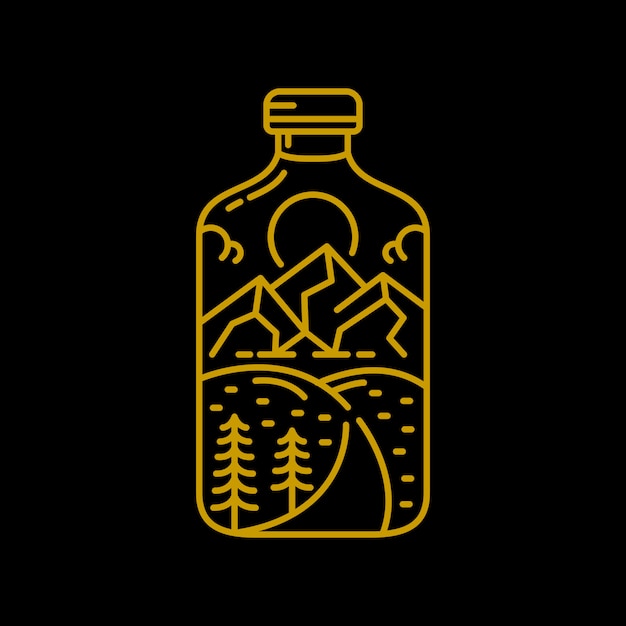 Captivating Landscape Encapsulated in a Bottle | Jiffy Designs