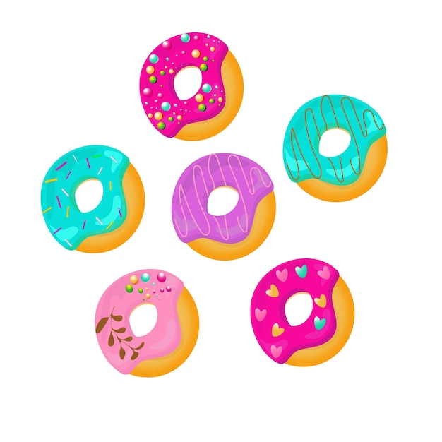 Colorful Assortment of Playful Donuts with Sprinkles | Jiffy Designs