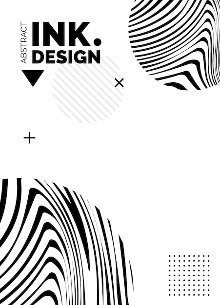 Striking Monochrome Ink Design Elements | Jiffy Designs