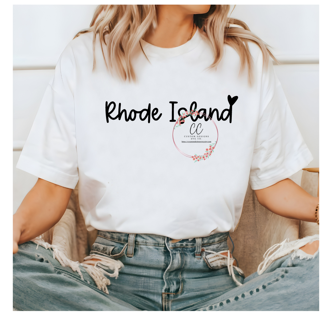 'Rhode Island' Handwritten Script with Charming Heart Accent | Jiffy ...
