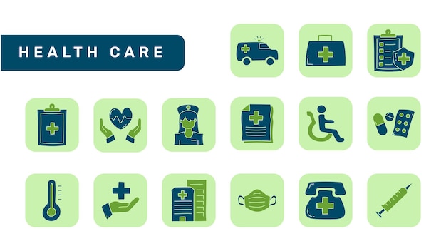 Essential Health Care Icons: Comprehensive Medical Symbols | Jiffy Designs