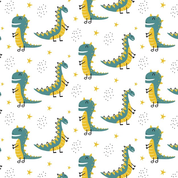 Whimsical Dinosaur Collection with Vibrant Colors and Playful Patterns ...