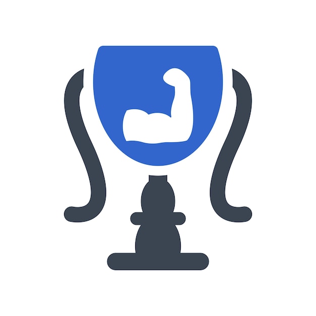 Powerful Fitness Trophy Icon Showcasing Strength and Achievement ...