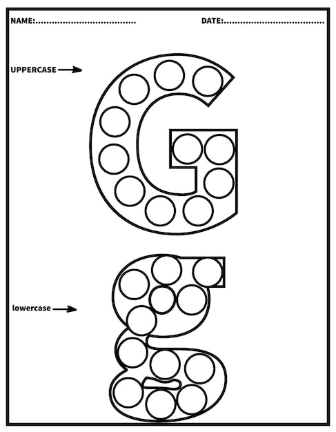 Captivating Circular Letterform: Uppercase and Lowercase G | Jiffy Designs