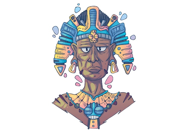 Majestic Aztec Warrior Adorned in Vibrant Ceremonial Regalia | Jiffy ...