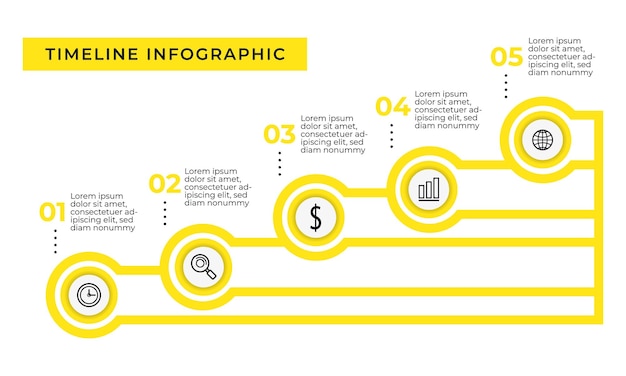 Vibrant Timeline Infographic with Financial Data Visualizations | Jiffy ...