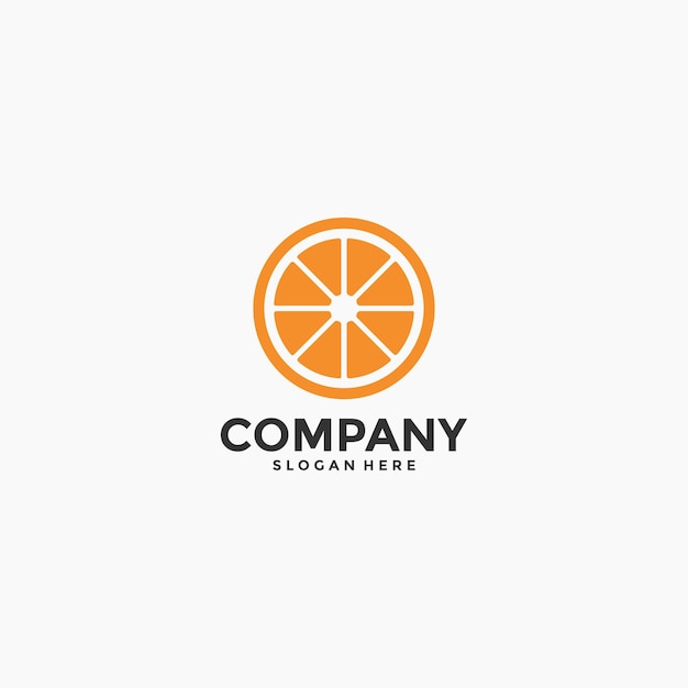 Vibrant Orange Citrus Slice Logo Design | Jiffy Designs
