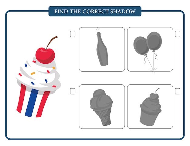 Delightful Dessert Shadows: A Whimsical Visual Puzzle | Jiffy Designs