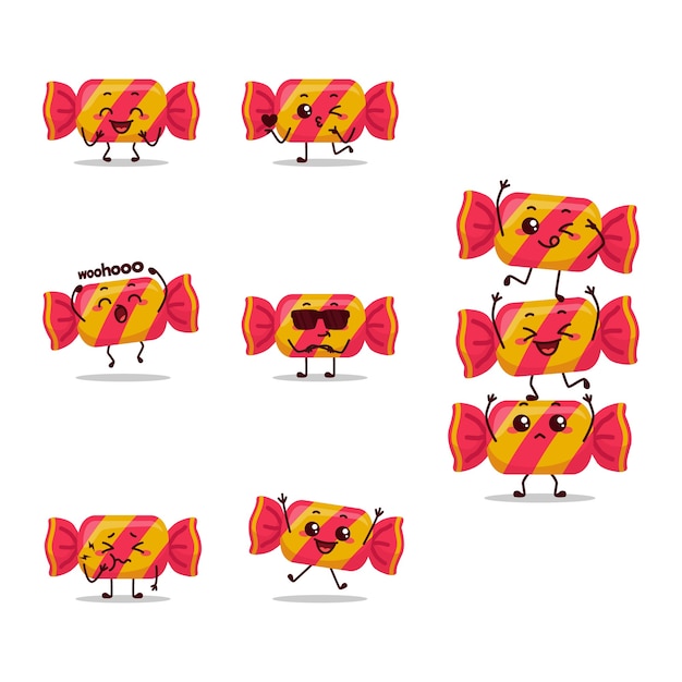 Playful Candy Mascots: Vibrant and Expressive Illustrations | Jiffy Designs