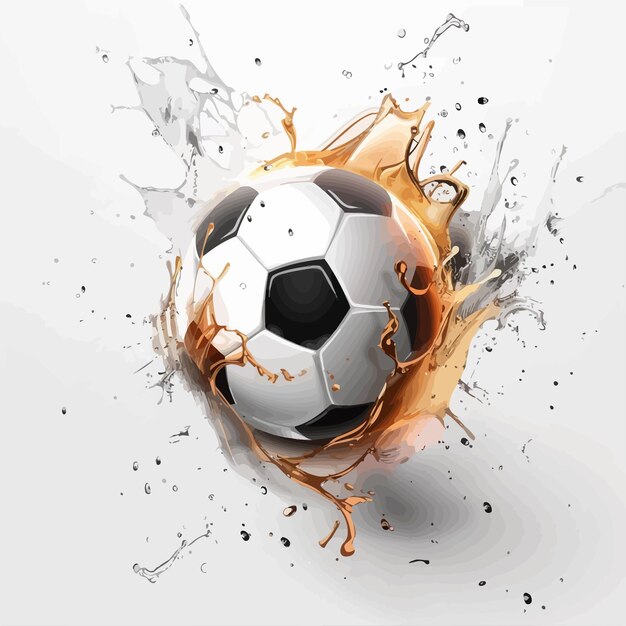 Explosive Soccer Ball Bursting with Fiery Energy | Jiffy Designs