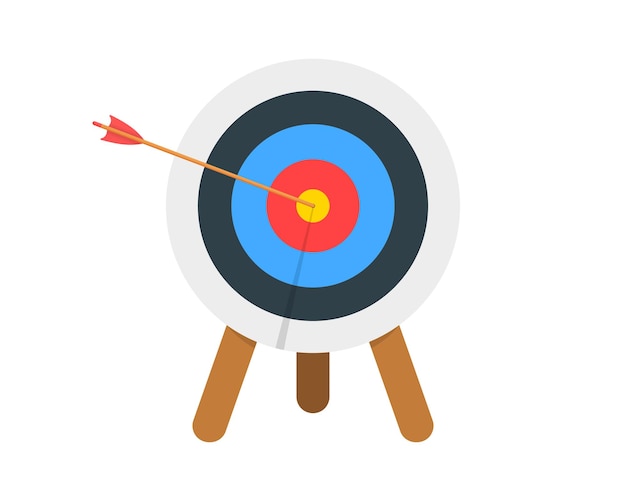 Vibrant Archery Target with Bullseye and Arrow | Jiffy Designs