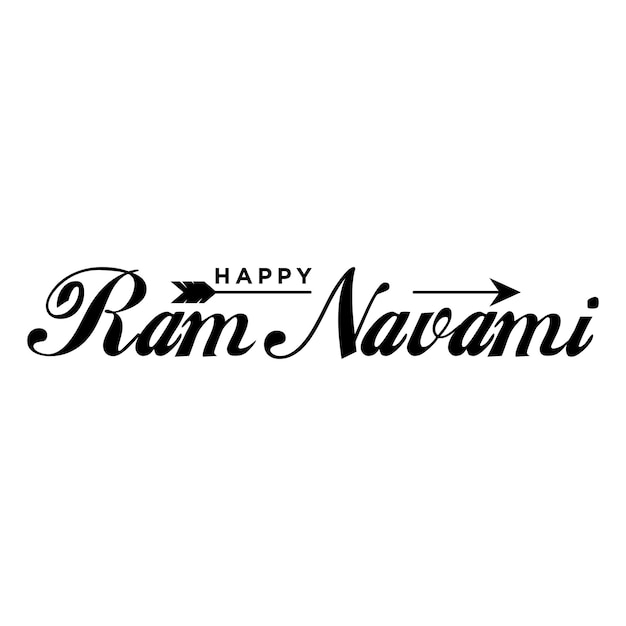 Elegant Calligraphic Lettering for Ram Navami Celebration | Jiffy Designs