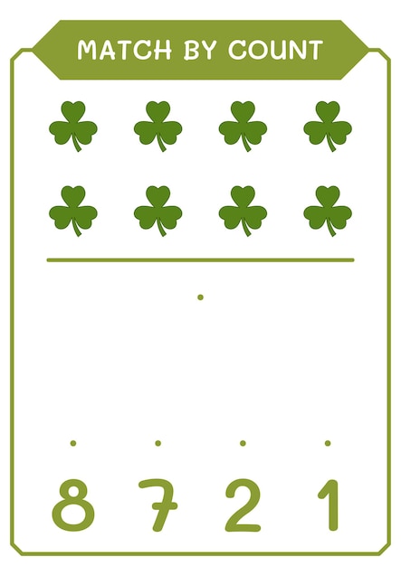 Shamrock Counting Game: Match the Clover Leaves | Jiffy Designs
