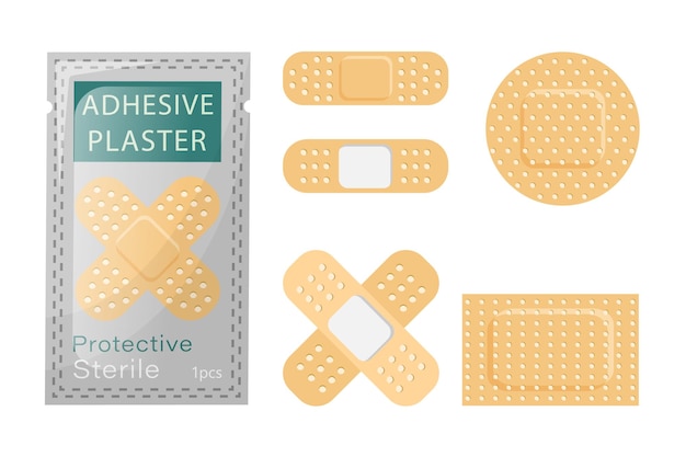 Assortment of Adhesive Bandages and Plasters for Medical Care | Jiffy ...