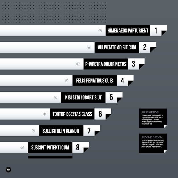 Minimalist Grayscale Infographic Depicting Ratings or Statistics Bar ...