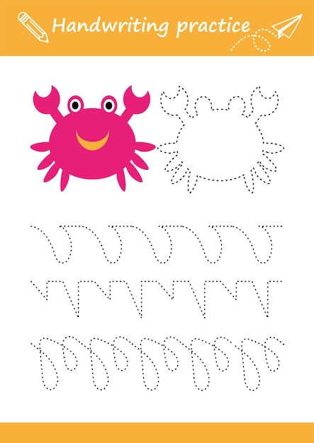 Delightful Crab Handwriting Practice for Kids | Jiffy Designs