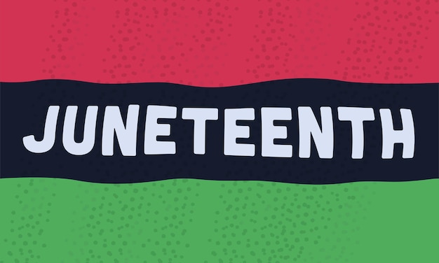 Vibrant Juneteenth Celebration with Bold Text and Colors | Jiffy Designs