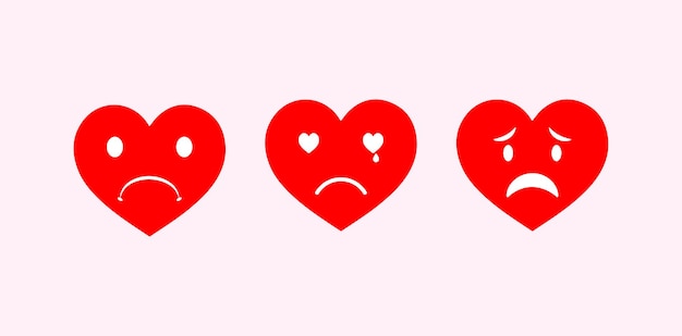 Expressive Hearts: Emotive Symbols of Love and Sorrow | Jiffy Designs