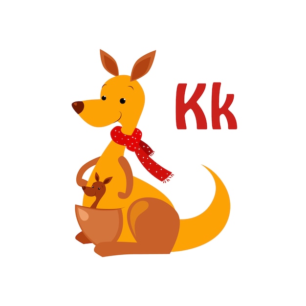 Cheerful Kangaroo Holding Boomerang in Vibrant Illustration | Jiffy Designs