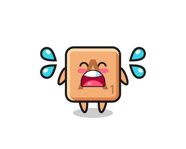 Delightful Cartoon Bread Slice with Tears of Joy | Jiffy Designs