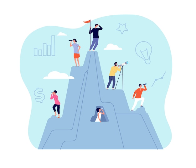 Ambitious Individuals Scaling the Heights of Success | Jiffy Designs