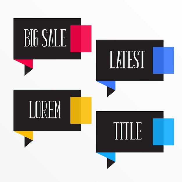 Vibrant Speech Bubble Designs with Bold Text Overlays | Jiffy Designs
