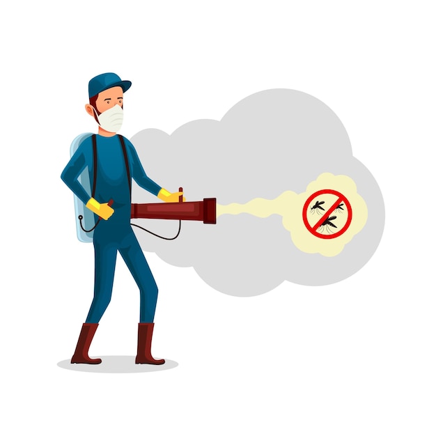 Pest Control Worker Spraying Insecticide to Eliminate Bugs | Jiffy Designs